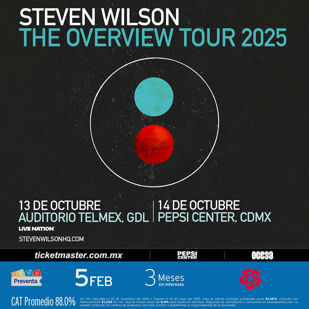 STEVEN WILSON GIRA THE OVERVIEW EN CDMX invencible.net